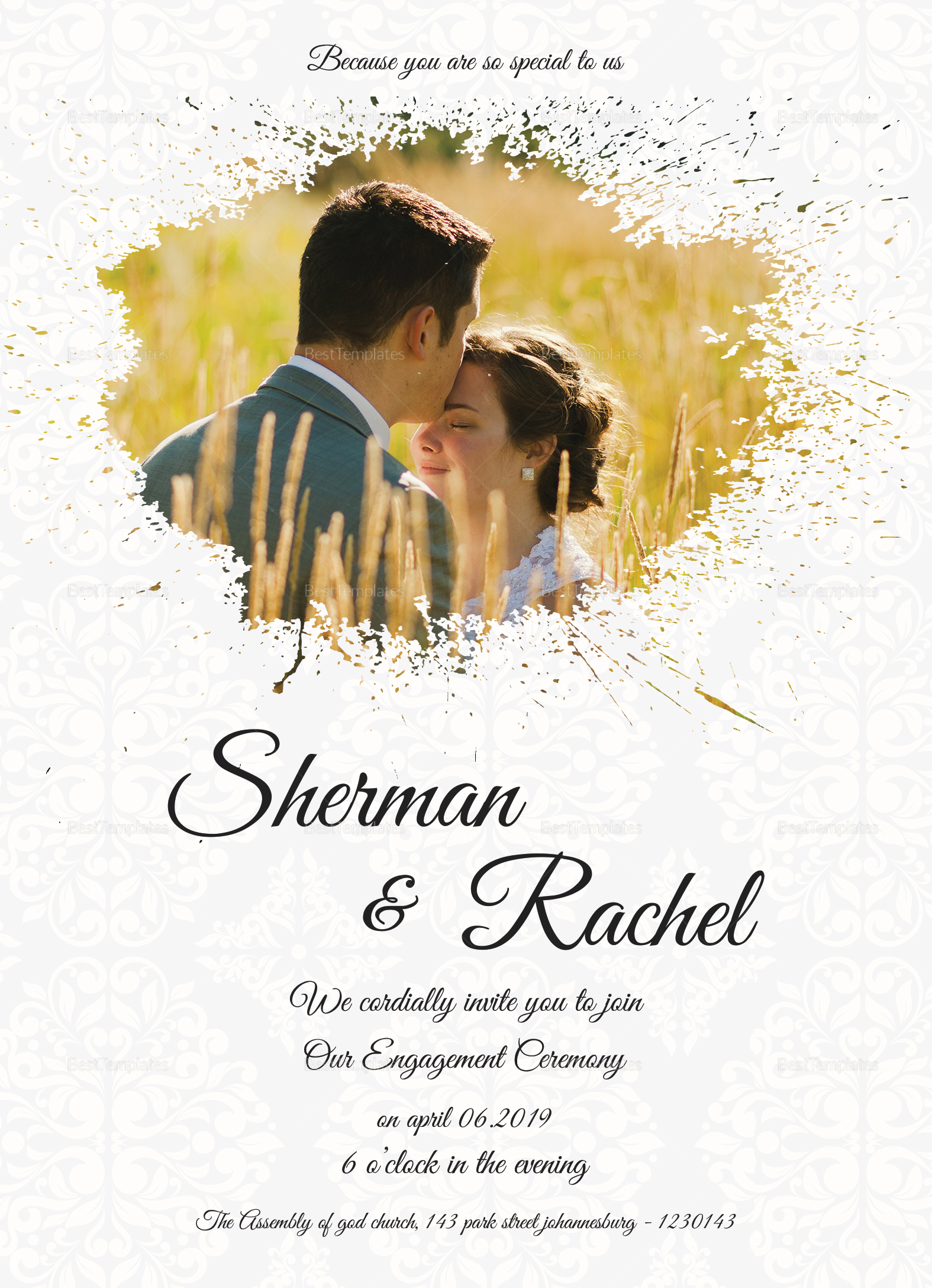 How To Make Engagement Invitation Cards Engagement Invitation Card 