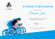 Cyclothon Participation Certificate Design Template in PSD, Word