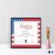 Flag Recognition Certificate Design Template in PSD, Word