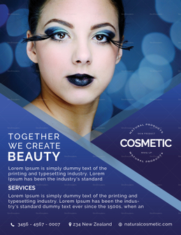 Cosmetic Flyer Design Template in PSD, Word, Publisher, Illustrator ...
