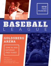 Baseball League Flyer Design Template in PSD, Word, Publisher ...