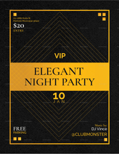 VIP Night Party Flyer Design Template in Word, PSD, Publisher ...