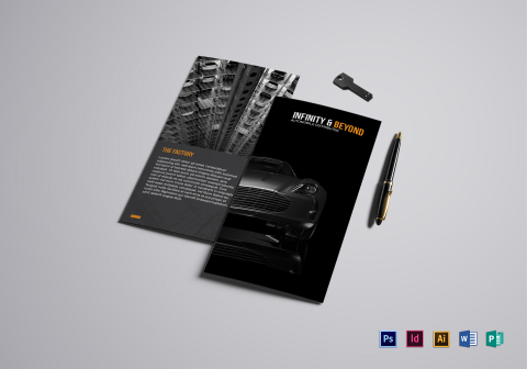 Modern Car Brochure Design Template in PSD, Word, Publisher ...