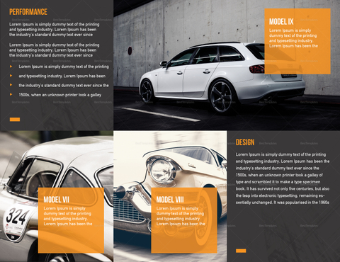 Modern Car Brochure Design Template in PSD, Word, Publisher ...