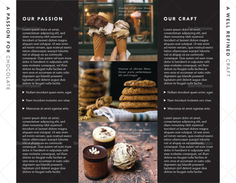 Dark Chocolate Brochure Design Template in PSD, Word, Publisher ...