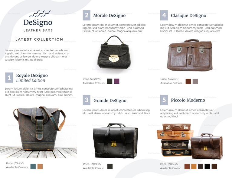 Minimal Product Brochure Design Template in PSD, Illustrator, InDesign ...