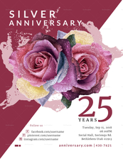 Silver Jubilee Anniversary Flyer Design Template in PSD, Word ...