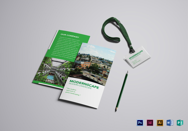 Landscape Brochure Design Template in PSD, Illustrator, InDesign, Word ...