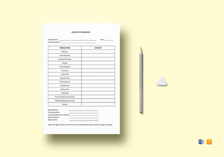 Worksheet Escrow Fees Template in Word, Google Docs, Apple Pages