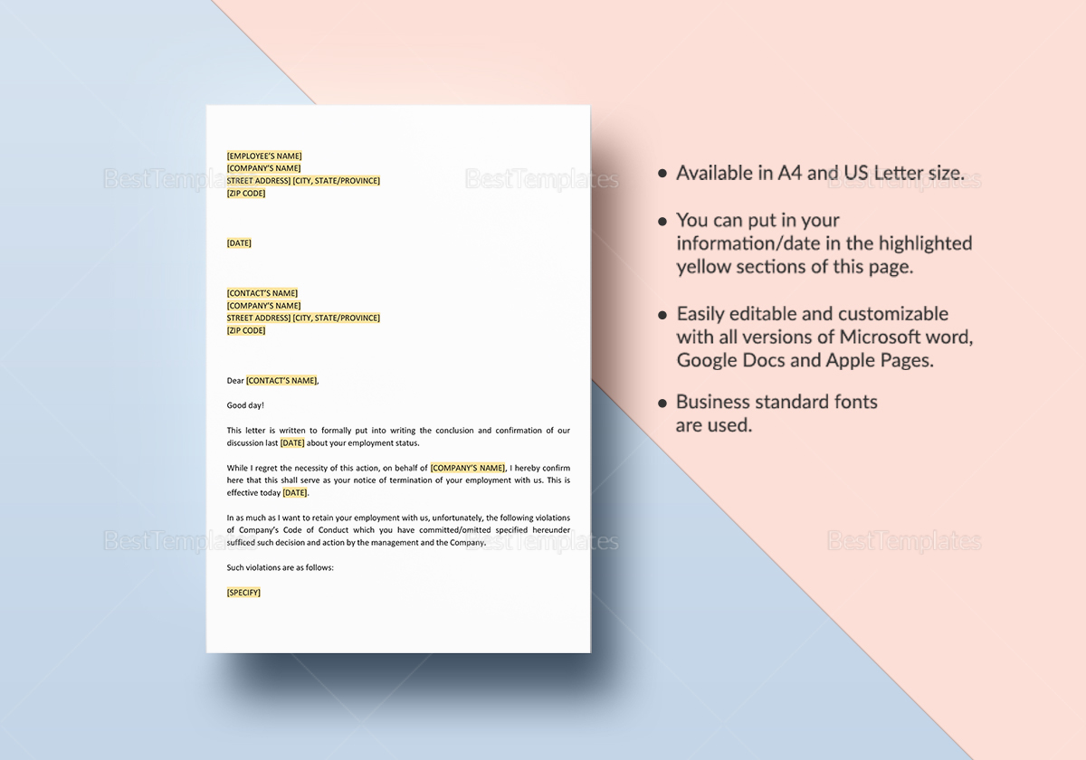 Extension of Agreement Template in Word, Google Docs, Apple Pages