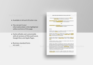 Source Code License Agreement Template in Word, Google Docs, Apple Pages