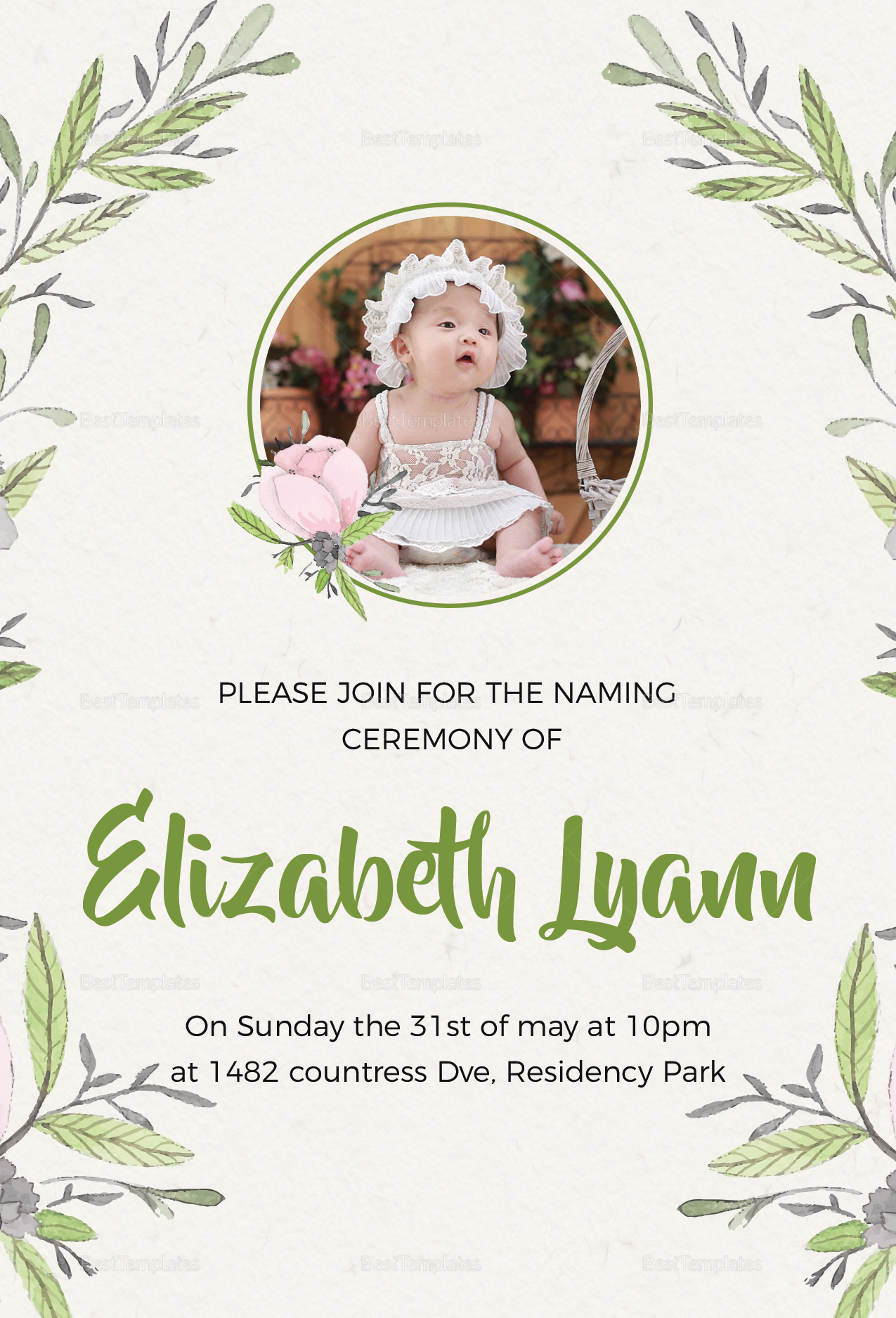 Naming Ceremony Invitation Latest Template Download 2023 Lupon gov ph