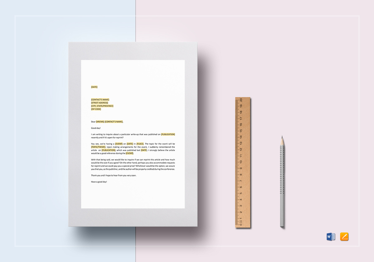 May We Reprint Your Article for our Conference Template in Word, Google ...