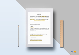 Company Policy Template in Word, Google Docs, Apple Pages