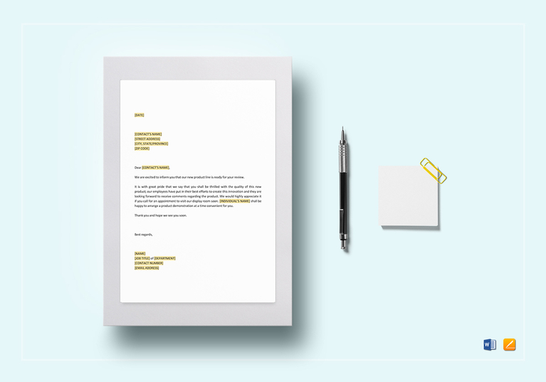 New Product Line Demo Invitation Template in Word, Google Docs, Apple Pages