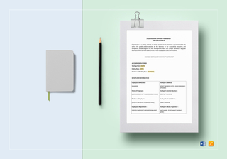 Commission Summary Template in Word, Google Docs, Apple Pages