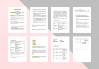 Maintenance Contract Template in Word, Google Docs, Apple Pages