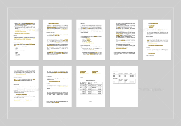 Month to Month Rental Agreement Template in Word, Google Docs, Apple Pages
