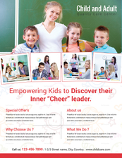 Caring Child And Adult Day Care Center Flyer Design Template in PSD ...