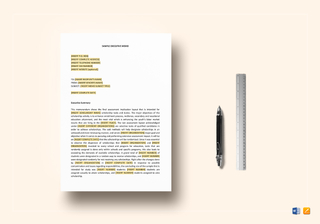 Executive Memo Template in Word, Google Docs, Apple Pages