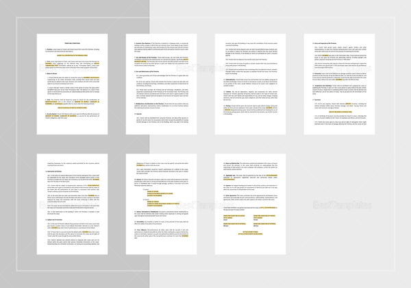 Office Lease Agreement Template in Word, Google Docs, Apple Pages