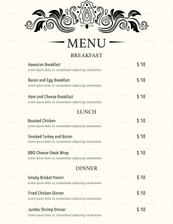 Art Deco Menu Design Template in PSD, Word, Publisher, Illustrator ...