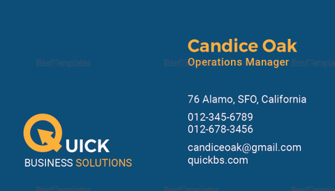 Manager Business Card Design Template in PSD, Word, Publisher ...