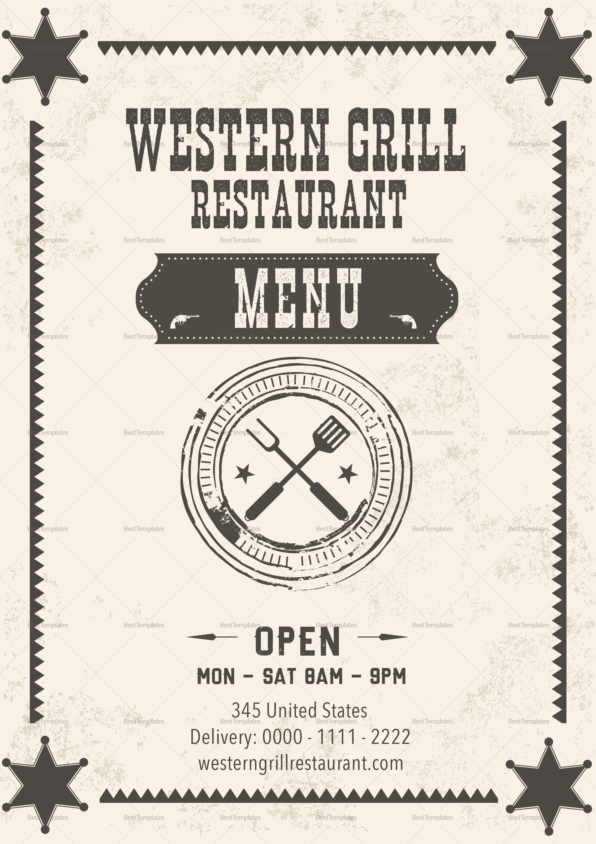 Most Popular 28 Western Menu Backgrounds