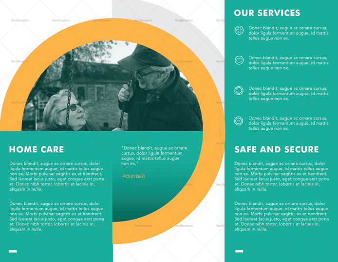 Home Care Brochure Design Template in PSD, Word, Publisher, Illustrator ...