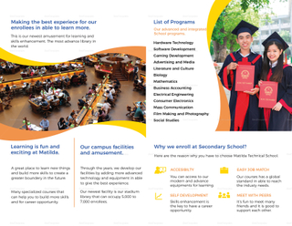 School Education Bi-fold Brochure Design Template in PSD, Word ...