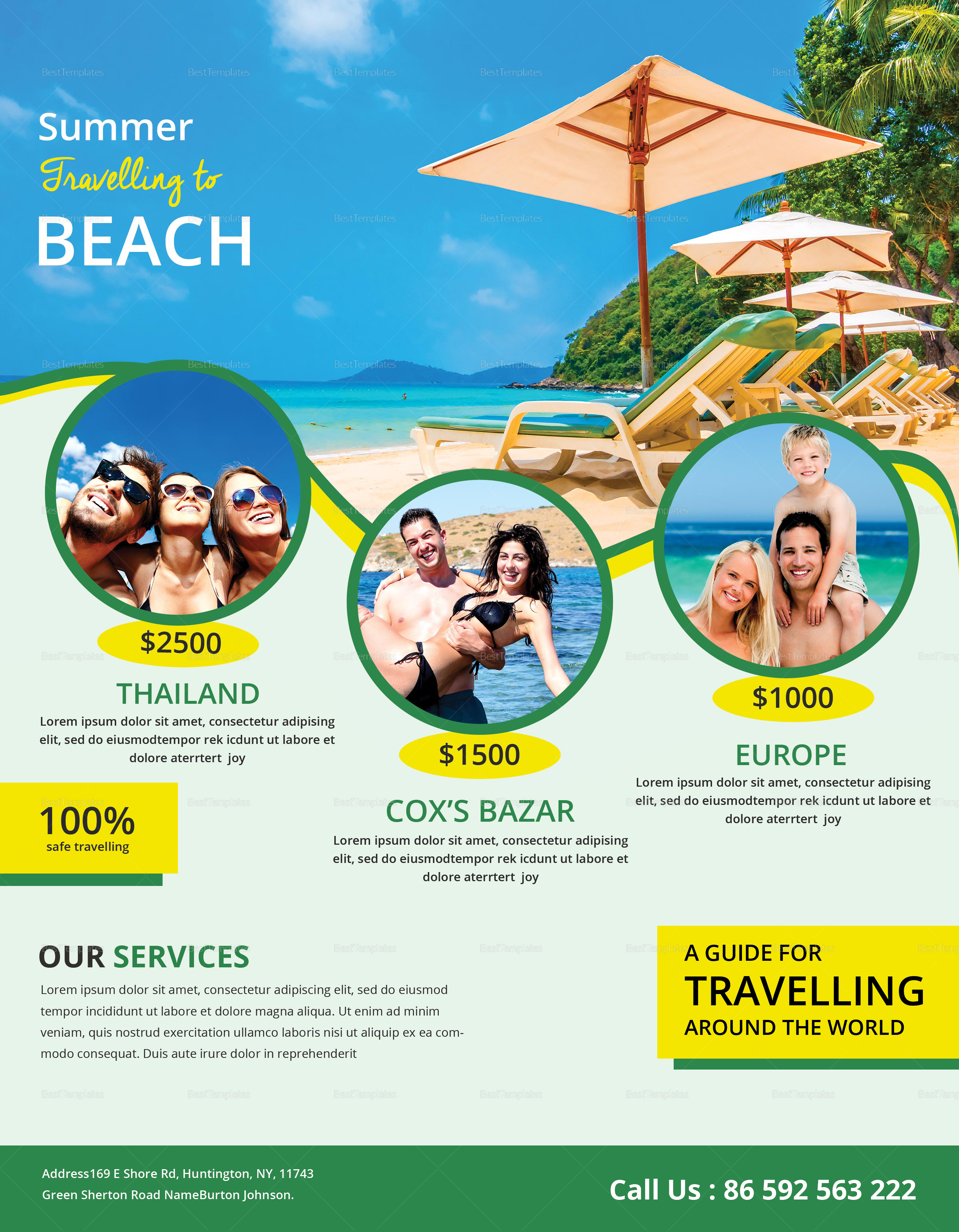 Travel Flyer Template Jeroboams Printable