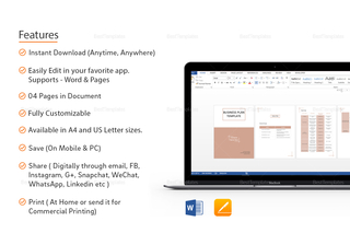 Business Plan Template in Word, Google Docs, Apple Pages