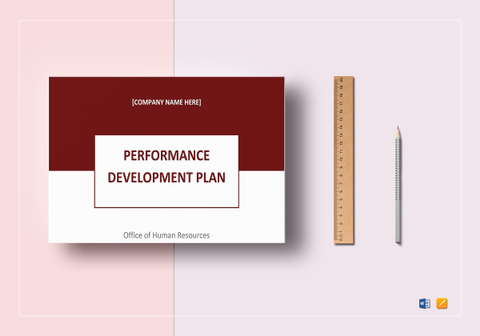Performance Development Plan Template in Word, Google Docs, Apple Pages