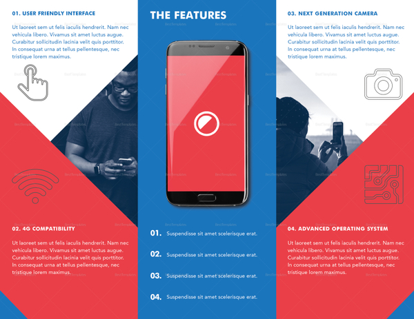 Mobile Phone Brochure Design Template in PSD, Word, Publisher ...