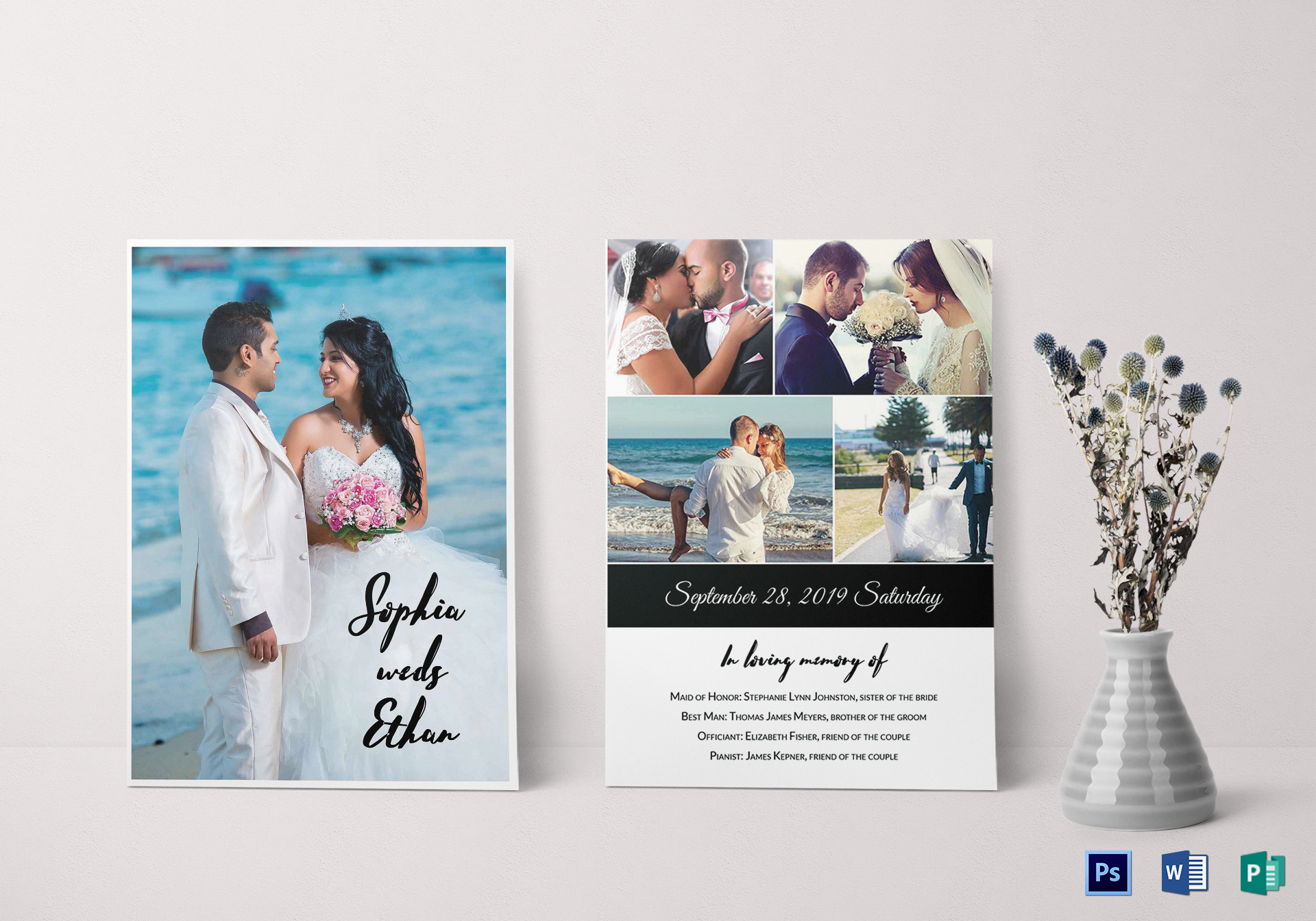 Wedding Photography Invitation Design Template in Word, PSD, Publisher