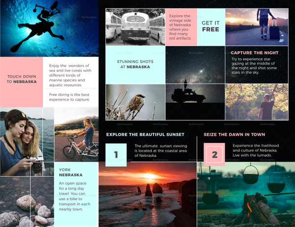 Wanderer Photography Brochure Design Template in PSD, Word, Publisher ...