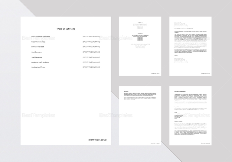 Sample Investment Proposal Template in Word, Google Docs, Apple Pages