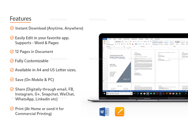 Business Problem Solving Proposal Template in Word, Google Docs, Apple ...