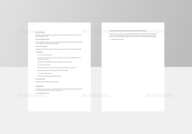 Business Proposal Template in Word, Google Docs, Apple Pages