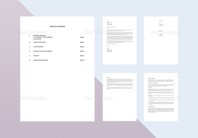 Minimal Proposal Template in Word, Google Docs, Apple Pages