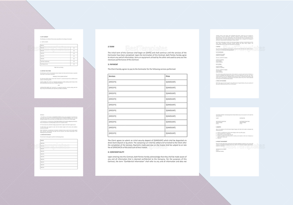 Minimal Proposal Template in Word, Google Docs, Apple Pages