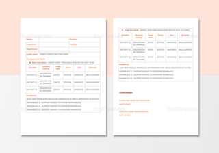 Career Development Plan Template in Word, Google Docs, Apple Pages