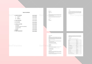 Simple Project Proposal Template in Word, Google Docs, Apple Pages