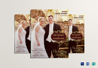 Wedding Flyer Design Template in Word, PSD, Publisher