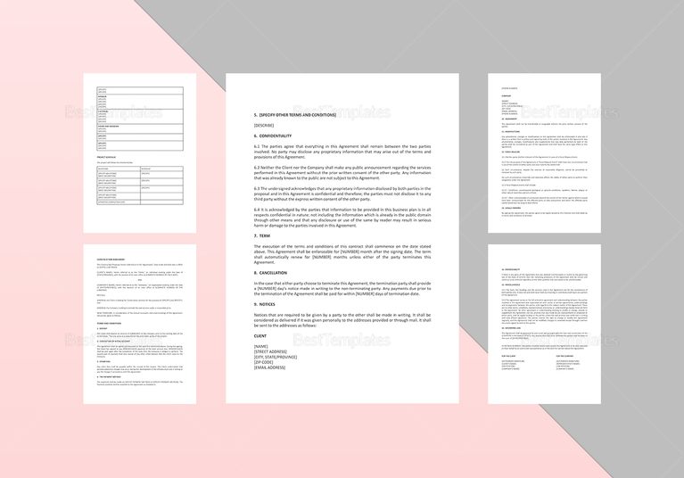 Construction Proposal Template in Word, Google Docs, Apple Pages