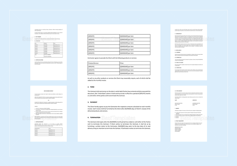 Service Business Proposal Template in Word, Google Docs, Apple Pages