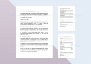 Mobile App Development Proposal Template in Word, Google Docs, Apple Pages