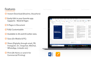 Mobile App Development Proposal Template in Word, Google Docs, Apple Pages