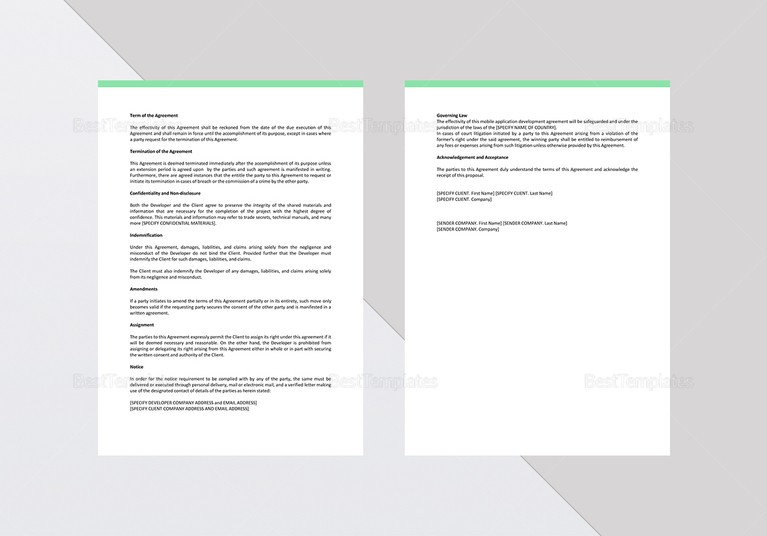 Freshpower Mobile App Proposal Template in Word, Google Docs, Apple Pages