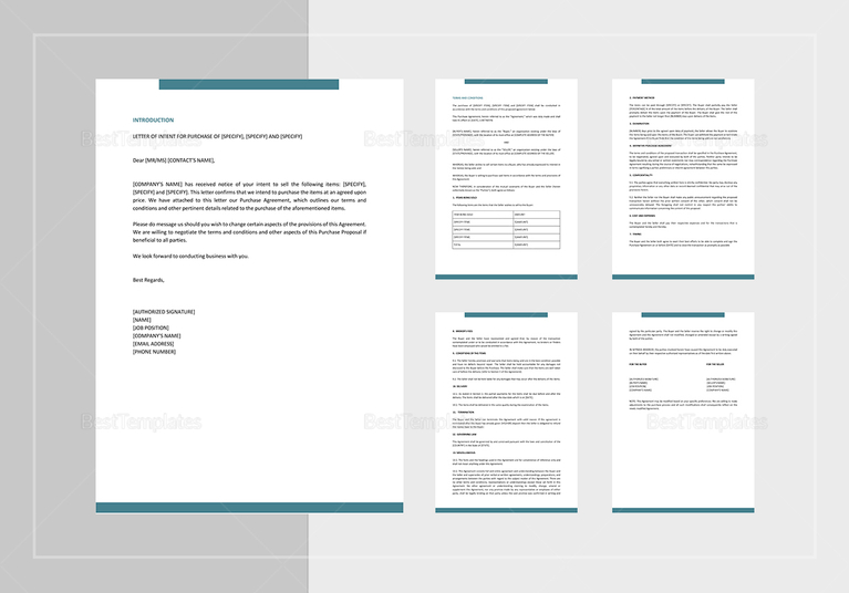 Purchase Proposal Template in Word, Google Docs, Apple Pages